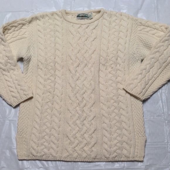 Aran Crafts | Sweaters | Aran Crafts Merino Wool Cashmere Cable Knit ...